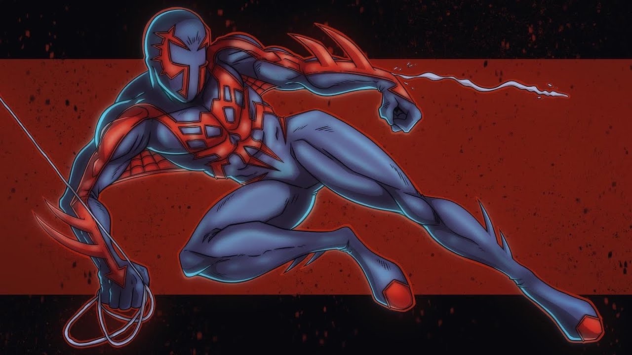 Drawing Spider-Man 2099 after pulling him from a pack of 1993 Marvel ...