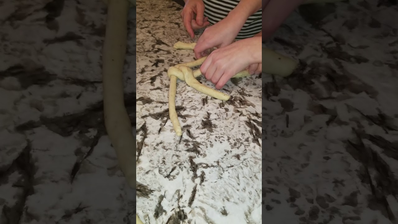 How to braid Finnish Pulla Cardamom Bread - YouTube