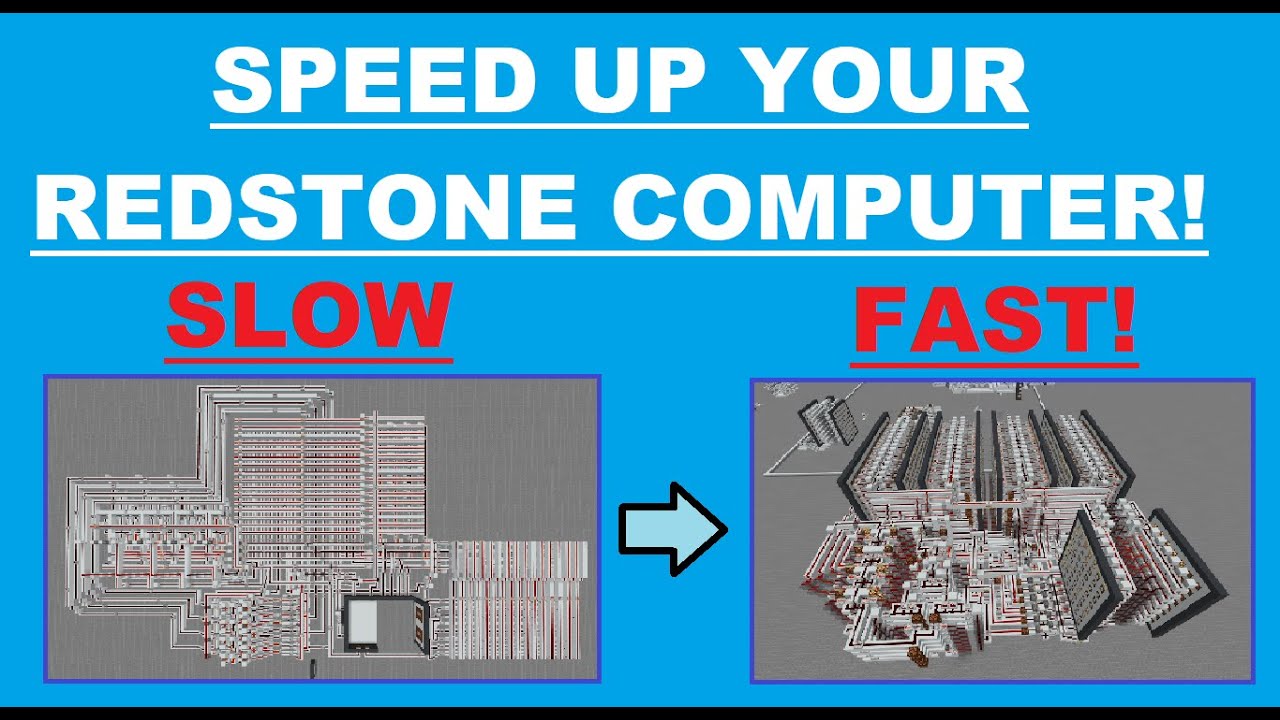 Top 10 Simple ways to speed up your Redstone Computer - Minecraft Java ...