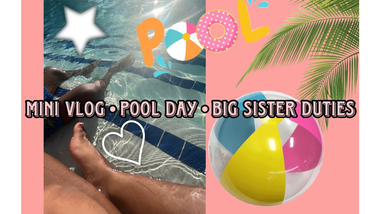 MINI VLOG ☀️⛱️ (pool day with little bro) 👦🏾 - YouTube