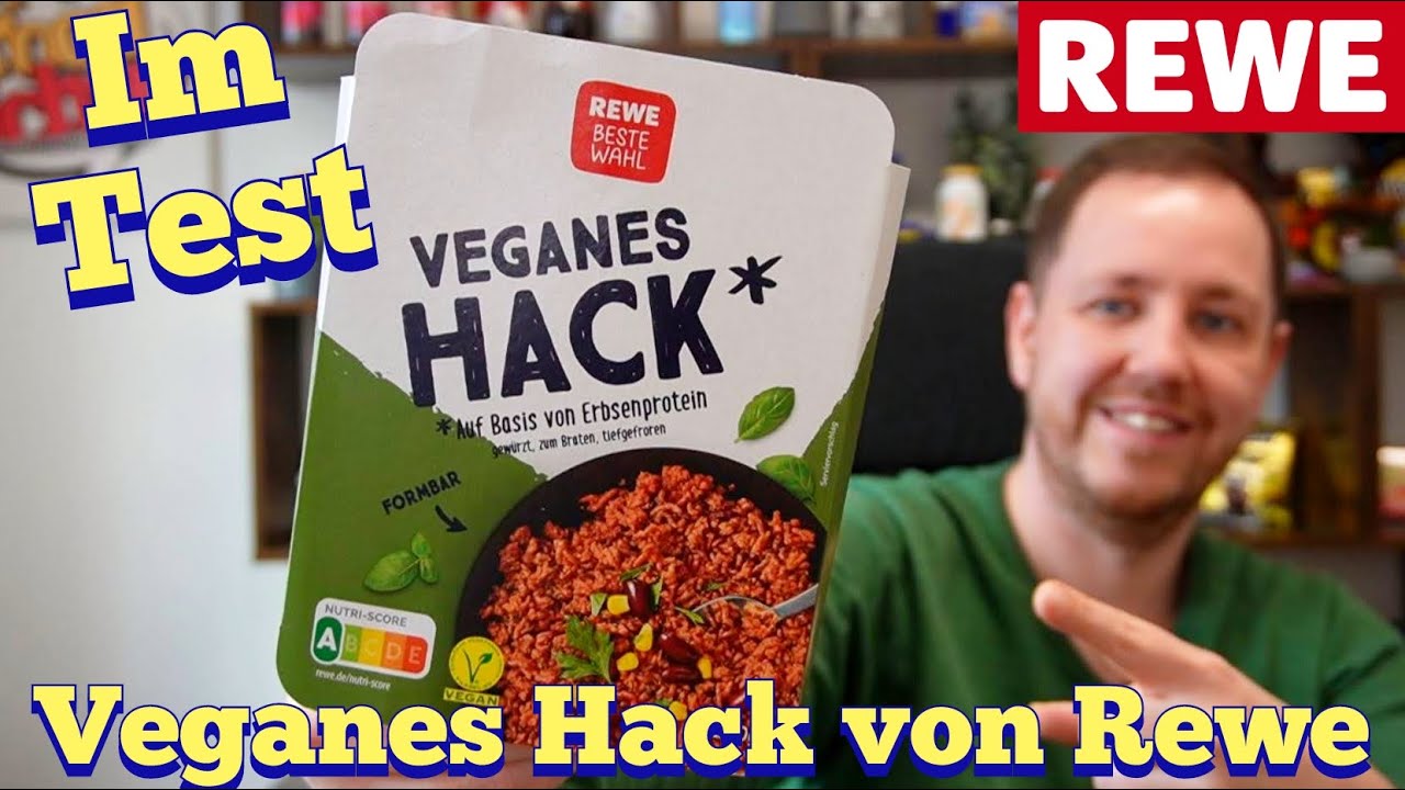 Rewe: Veganes Hack (aus der Tiefkühlung) im Test - YouTube