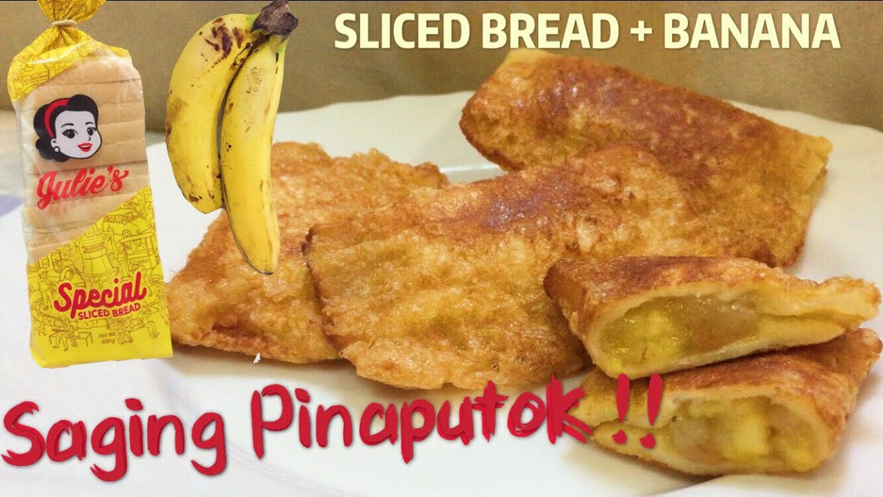 Pritong SAGING PINAPUTOK Sweet Banana Pie Crunch | Filipino Dessert ...