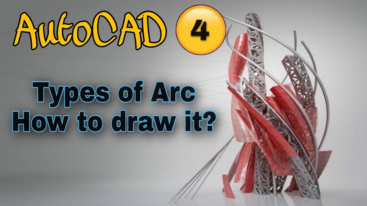 How to draw Arc & how many types of arc can be draw in Auto-Cad. - YouTube