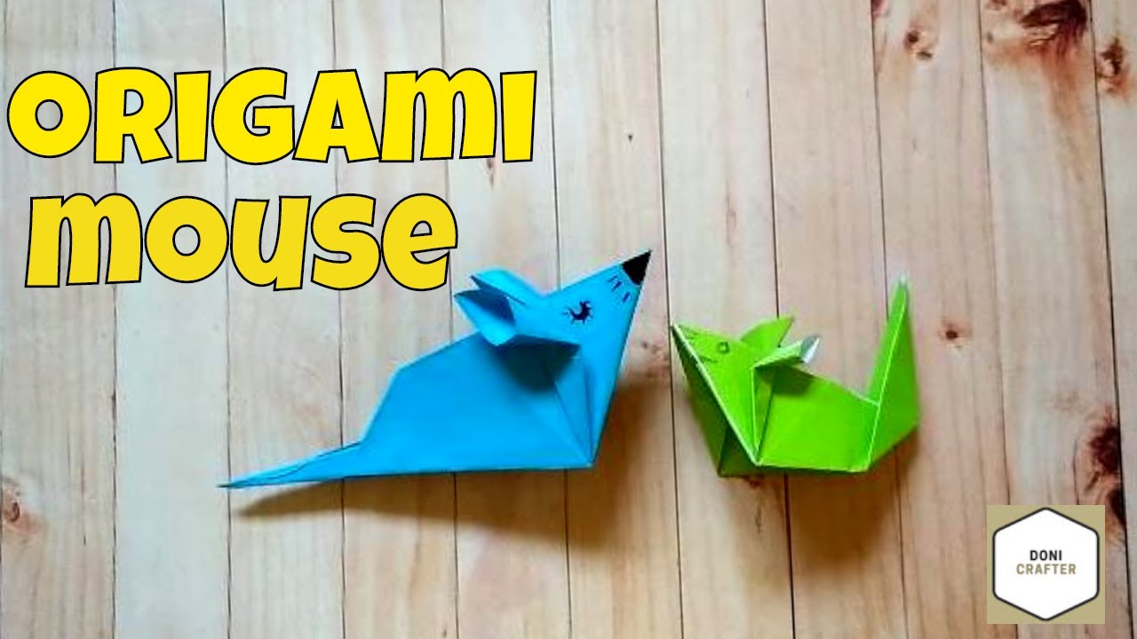 how to make a origami mouse easy | tutorial Mouse origami - YouTube