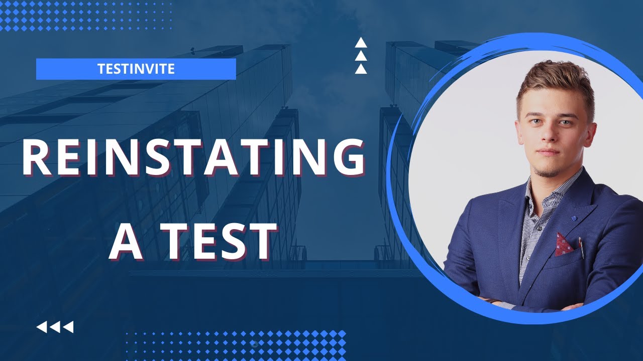 How to reinstate a test session - YouTube