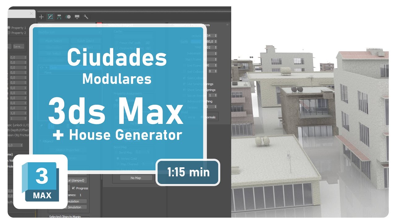 Crea CIUDADES en 3DS MAX con HOUSE GENERATOR ( Script Gratuito ). - YouTube