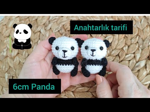 6 CM PANDA ANAHTARLIK TARİFİ 