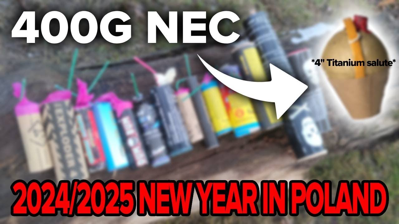 400g nec titanium salute 2024/2025 POLAND NEW YEAR part 1 - YouTube