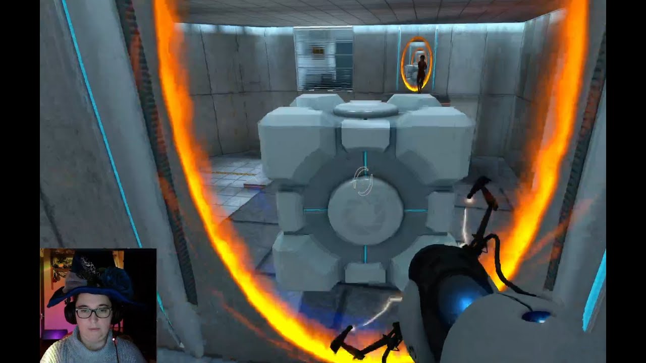 Portal 1 Live Stream First Time Play Through Pt1 #noob #twitch #portal ...