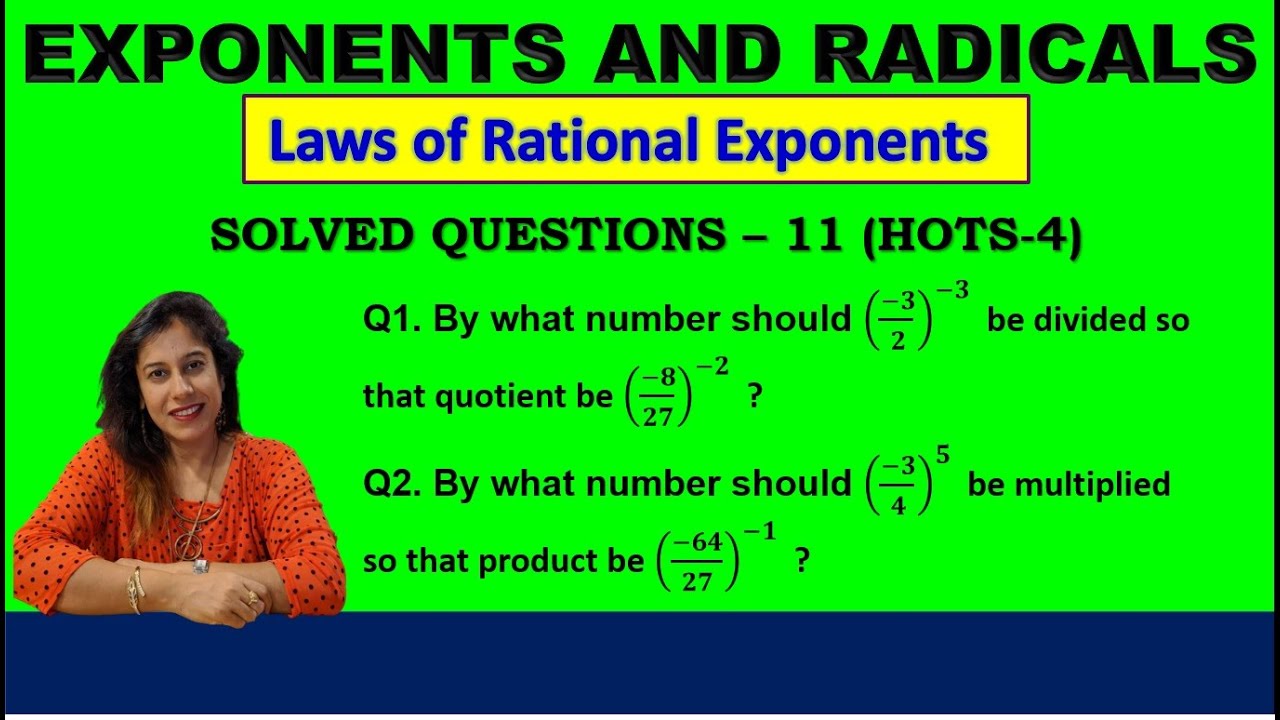 Exponents & Powers - Solved Questions-11( HOTS 4) - Exponents ...
