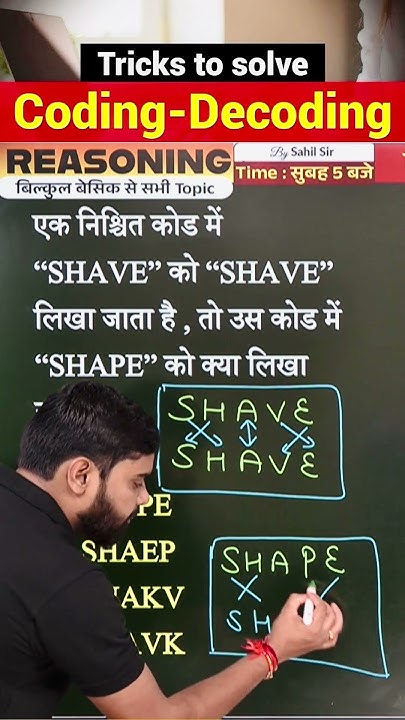 Coding Decoding Reasoning Trick - YouTube