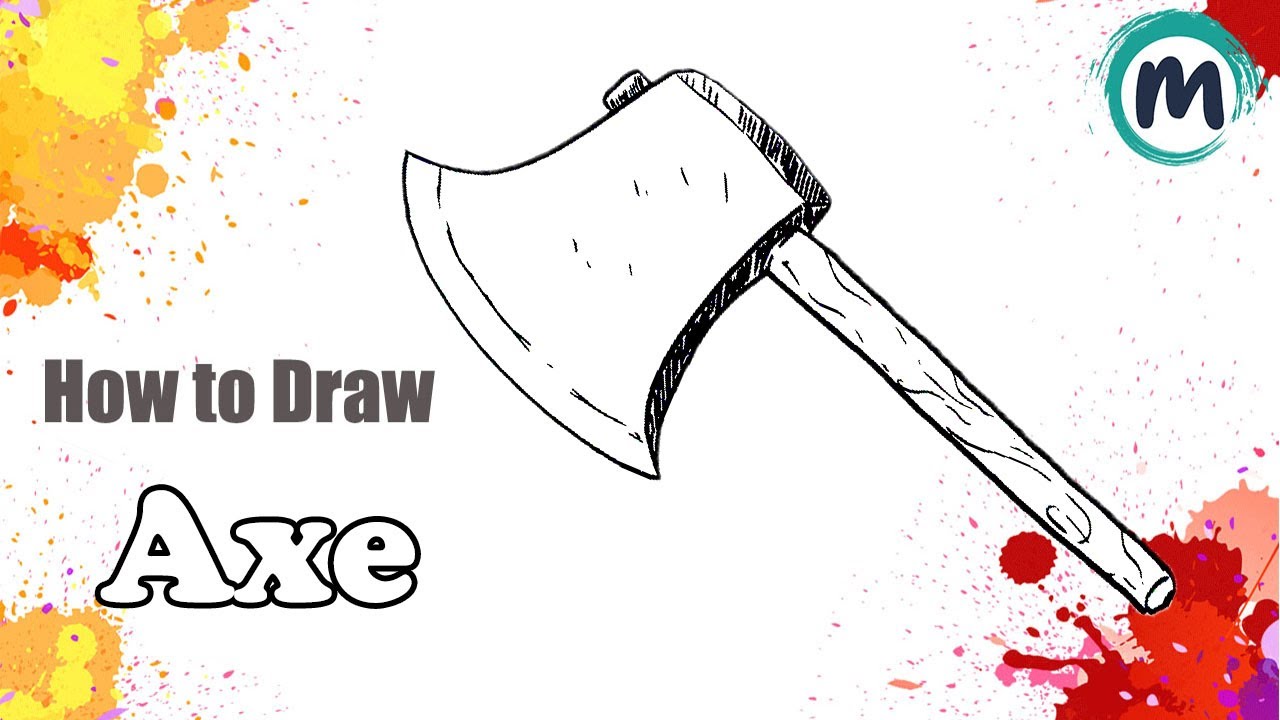 How to Draw Axe - YouTube