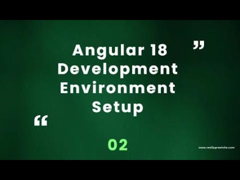 Learn Angular 18 ( 2 ) | Development Environment Setup - YouTube