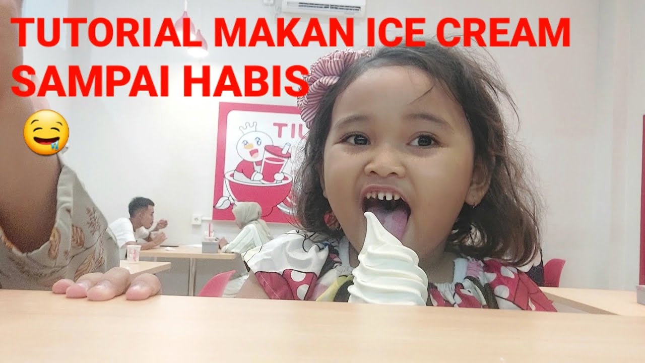 TUTORIAL MAKAN ICE CREAM. YUMMYYY... - YouTube