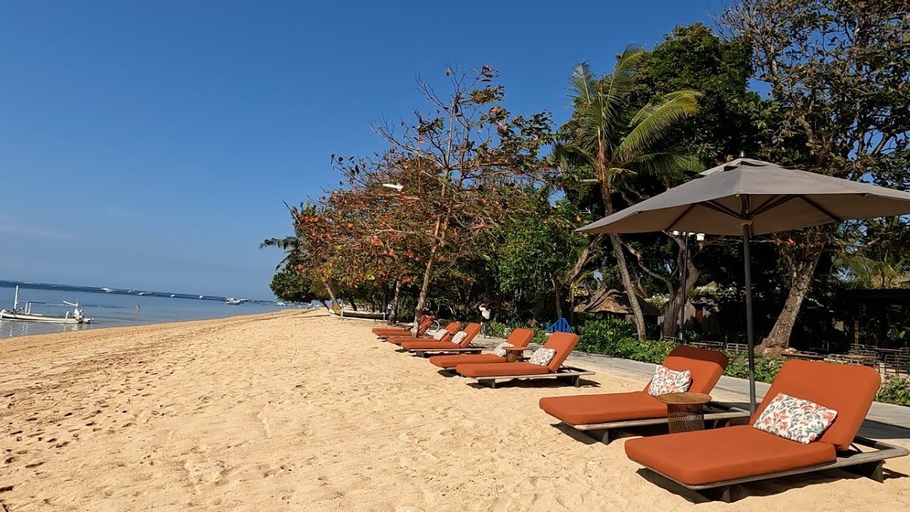 Sanur Beach Promenade Walk down the southern section - YouTube