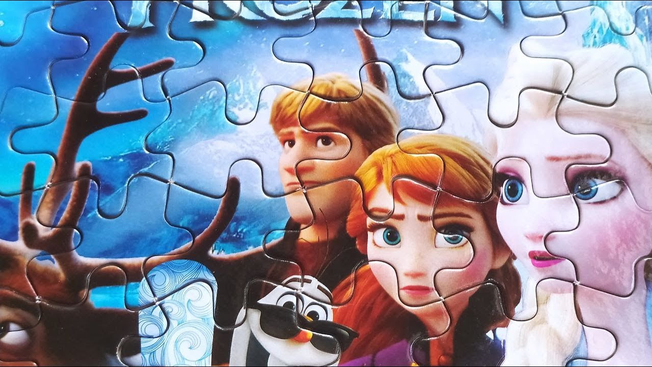 Frozen Puzzles Elsa Anna Olaf | Disney Frozen Puzzles for Kids - YouTube