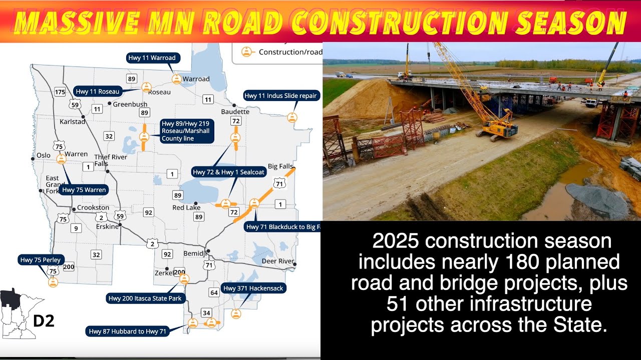 Massive Minnesota Road Construction Season Kicking Off - YouTube