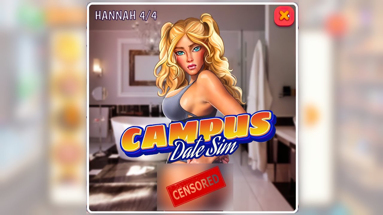 Campus date sim hannah completed - YouTube