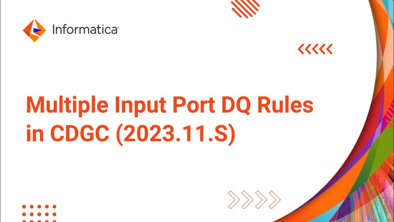 Multiple Input Port DQ Rules in CDGC (2023.11.S) - YouTube