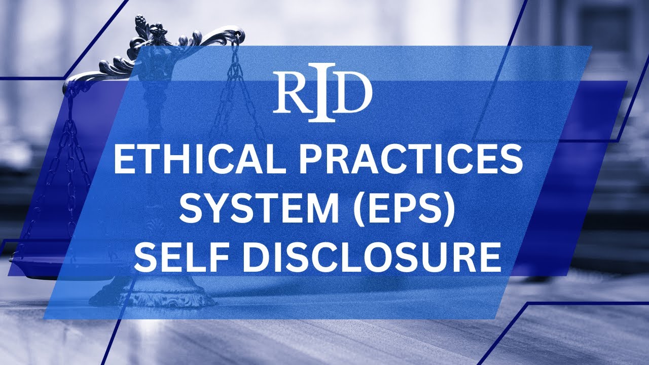 EPS Self-Disclosure Policy - YouTube