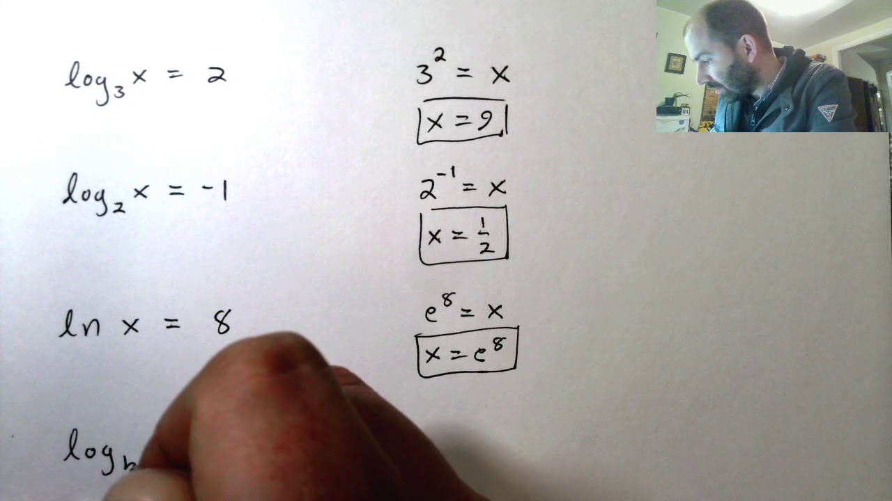 Solving Logarithmic Equations - YouTube