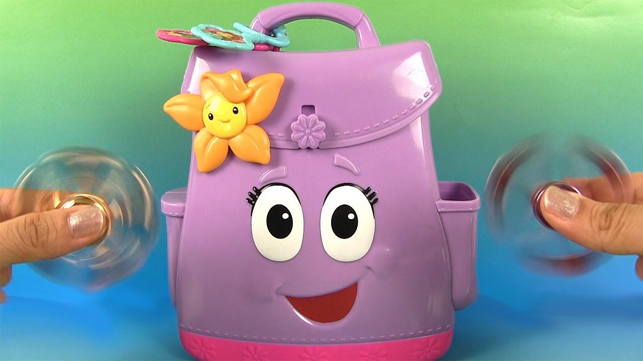 Dora l’Exploratrice Sac à Dos Œufs Surprises Fidget Hand Spinners - YouTube