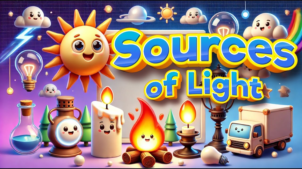 Sources of Light | Where does light come from ? | Natural sources - YouTube
