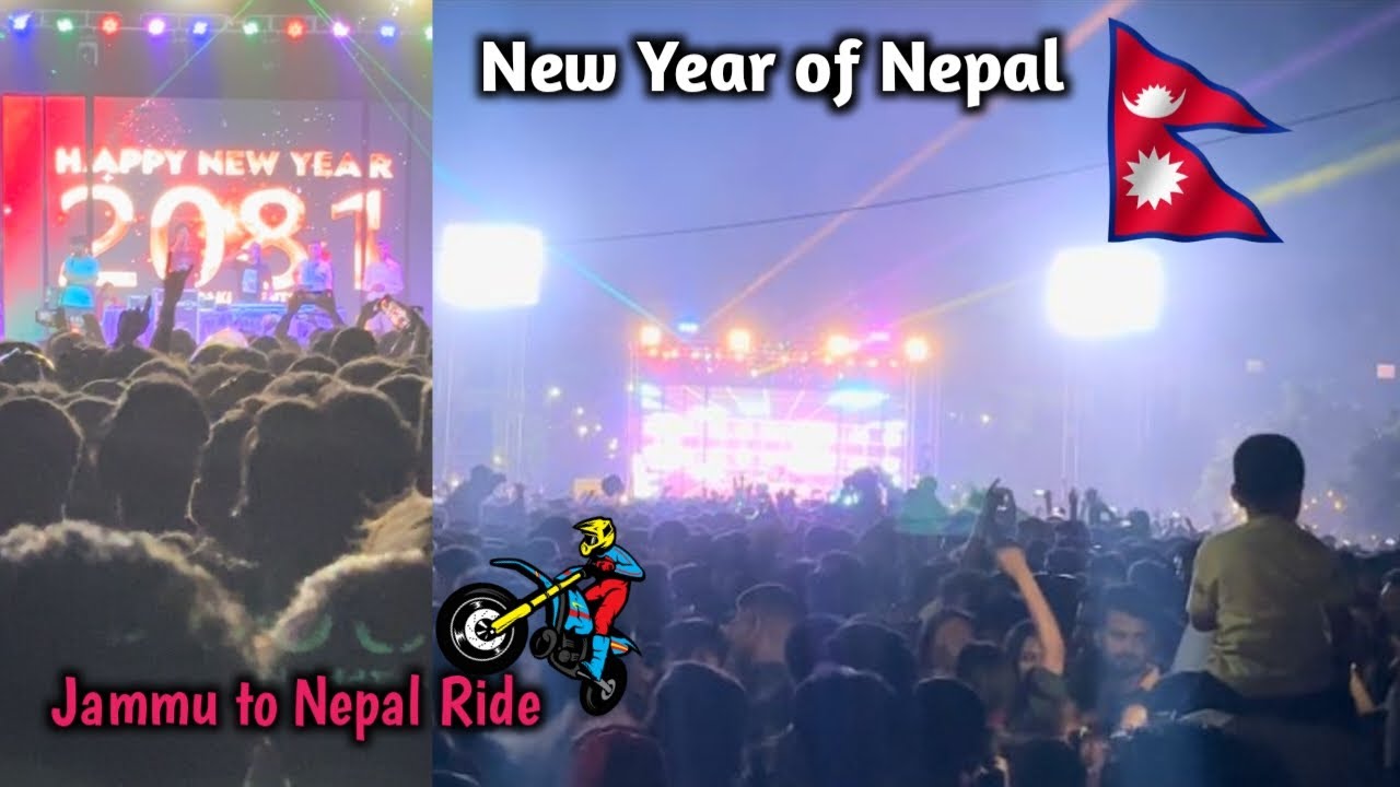New year celebration of Nepal 🇳🇵 2081 || 🇮🇳 Jammu to Nepal 🇳🇵 Ride ...