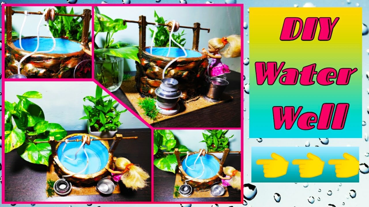 How to make a Artificial Water Well at home|Best out of Waste|Miniature ...