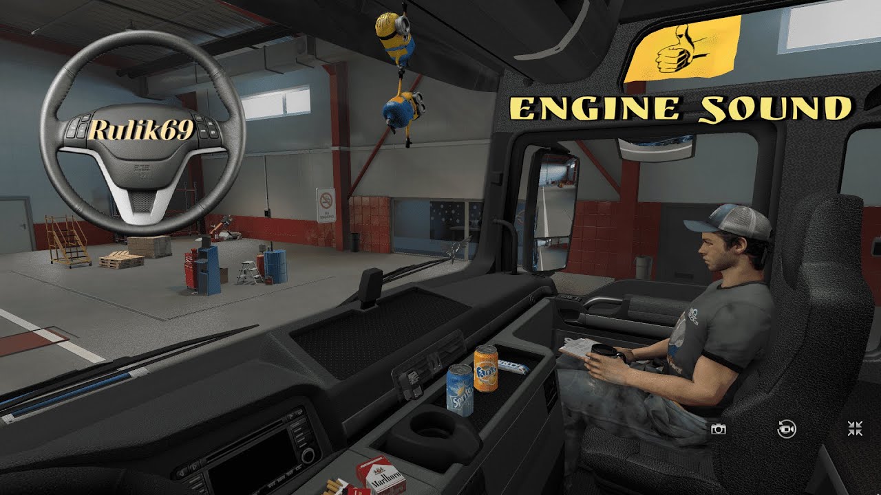 MAN TGX Euro5 Engine Sound для Euro Truck Simulator 2 - YouTube