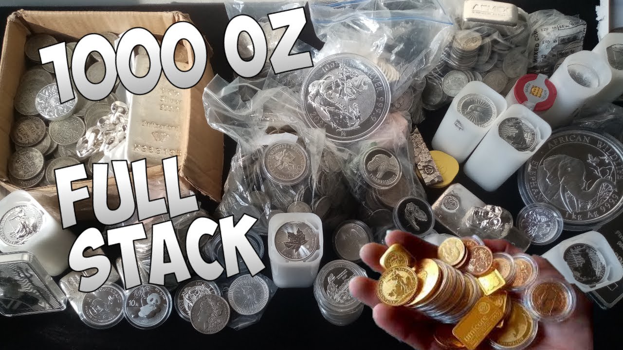 1000 oz Silver Stack Revealed - YouTube