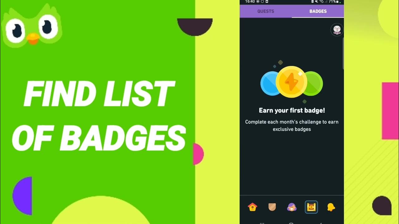 How To Find List Of Badges On Duolingo App - YouTube