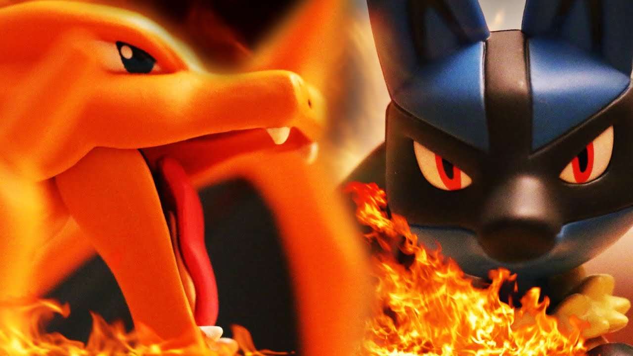 Stop Motion Battle - Charizard vs Lucario - YouTube