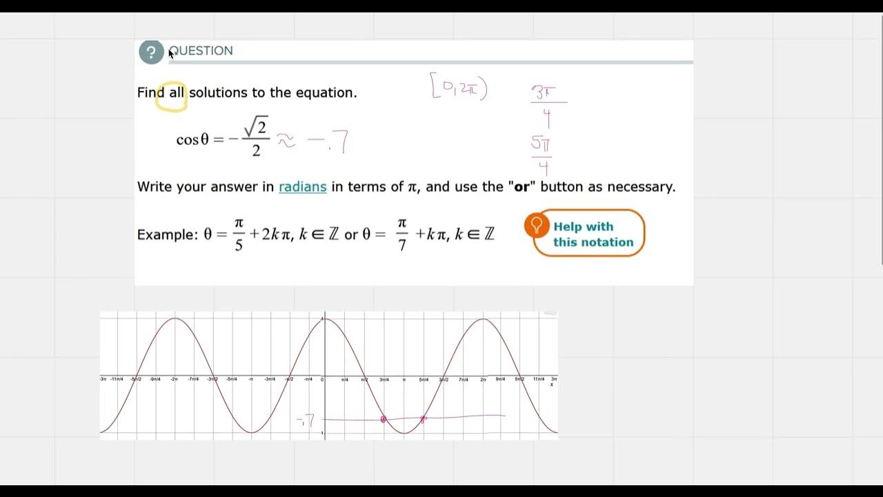 ALEKS Help: Solving a basic trigonometric equation involving sine or ...