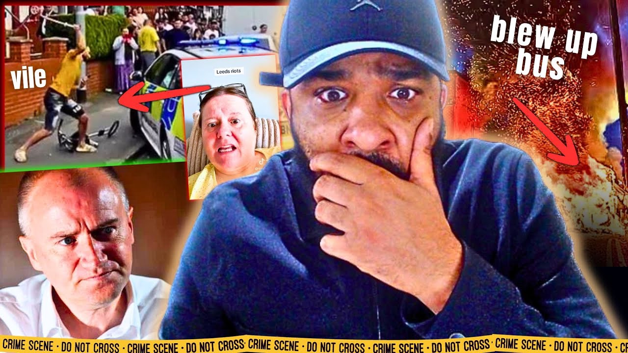 LEEDS RIOTS BLOW UP BUS and ATTACK the POLICE 🤯 HAREHILLS RIOTS - YouTube