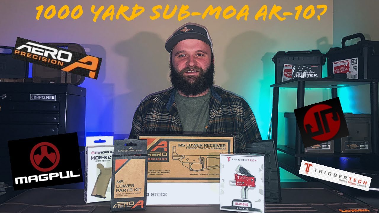 1000 yd SUB-MOA AR-10? Challenge Accepted (JP Enterprises, Aero ...