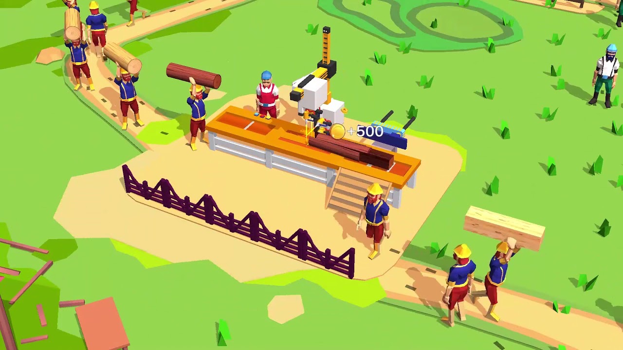 Idle Lumber Mill Cinematic Machines Landscape - YouTube