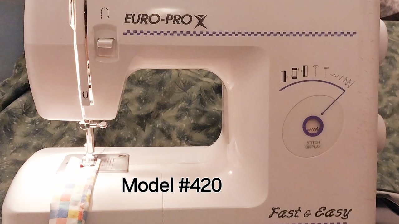 EURO-PRO 420 Sewing Machine @Jacqueline Jaroffaith #sewingmachine - YouTube