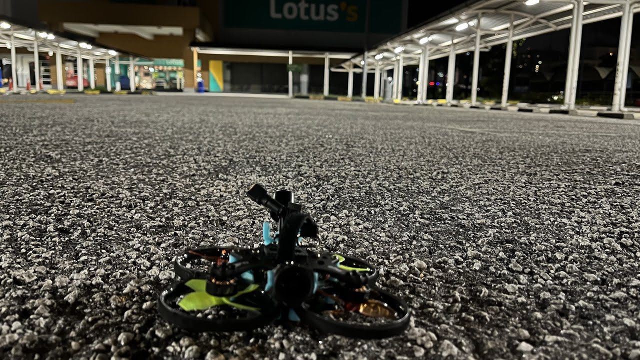 Night Car Park flight with DJI O3 Air Unit on AxisFlying Z20 #DJI #O3 # ...