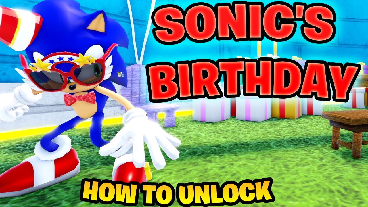 How To Unlock *PARTY SONIC* In Sonic Speed Simulator! (Birthday Update ...