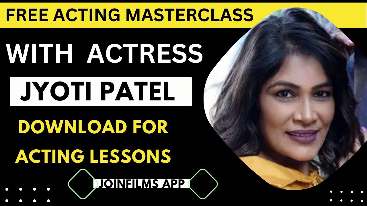 Best free acting masterclass to become an successful actor | How to become an actor | Joinfilms ...