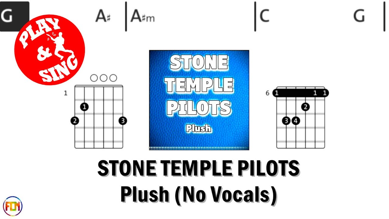 STONE TEMPLE PILOTS Plush NO VOCALS FCN GUITAR CHORDS & LYRICS - YouTube