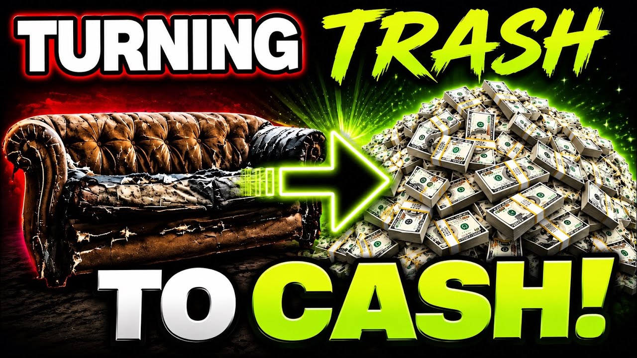 How we turn TRASH into CASH $1000+profit flipping garbage bound couches ...