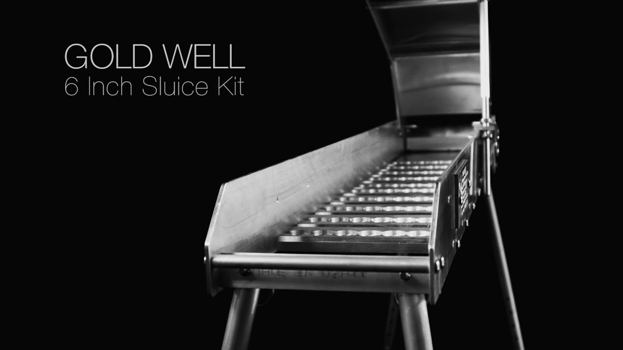 Gold Well 6 Inch Vortex Drop Riffle Sluice Box - YouTube