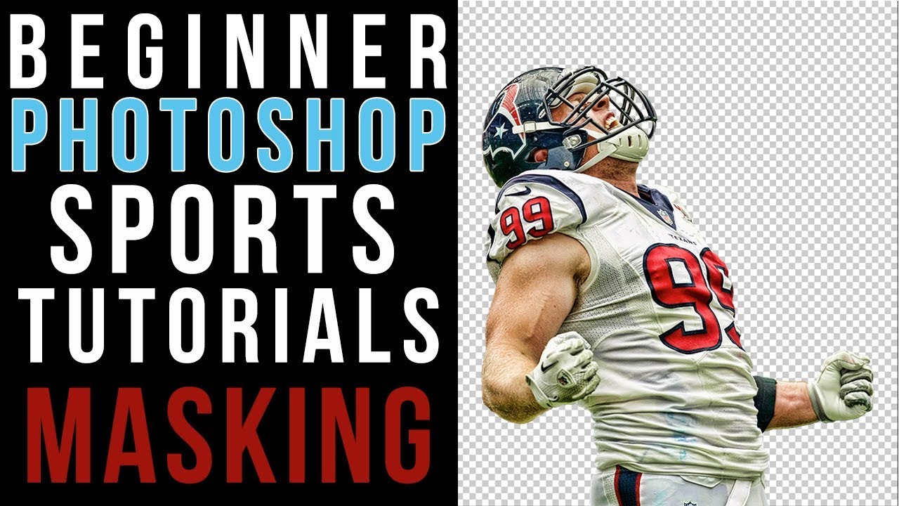 Beginner Photoshop Sports Tutorials: Masking - YouTube