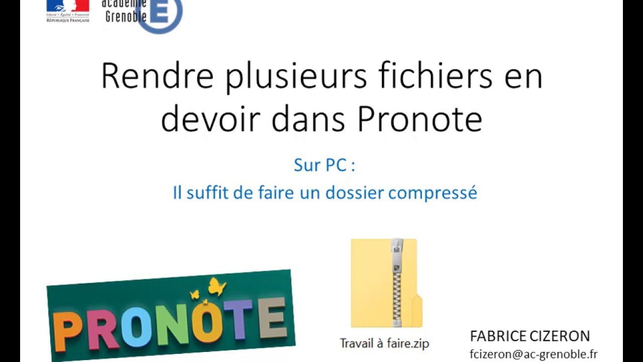 Rassembler plusieurs fichiers dans un dossier compressé pour rendre un ...
