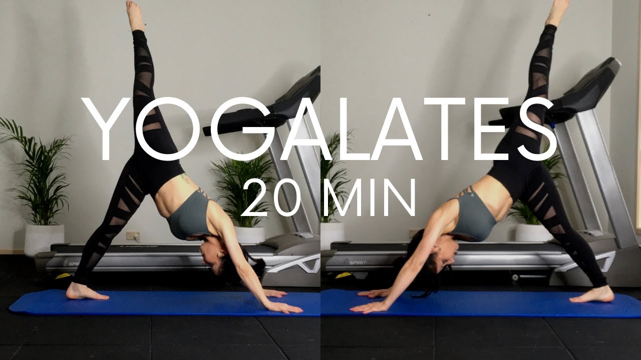 20 Min Fat Burning Yogalates Workout For Beginners/ BEST PILATES YOGA ...