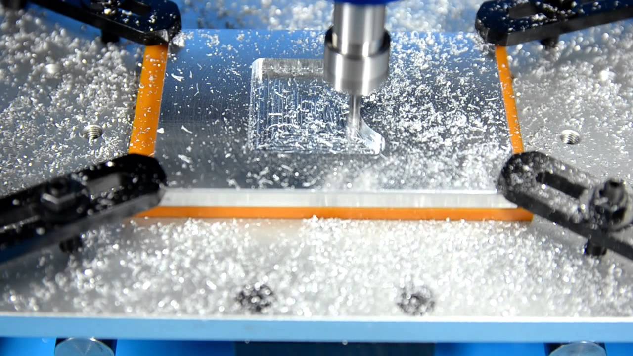 Kitmill CNC Router cutting 1/4 Thick Aluminum - YouTube