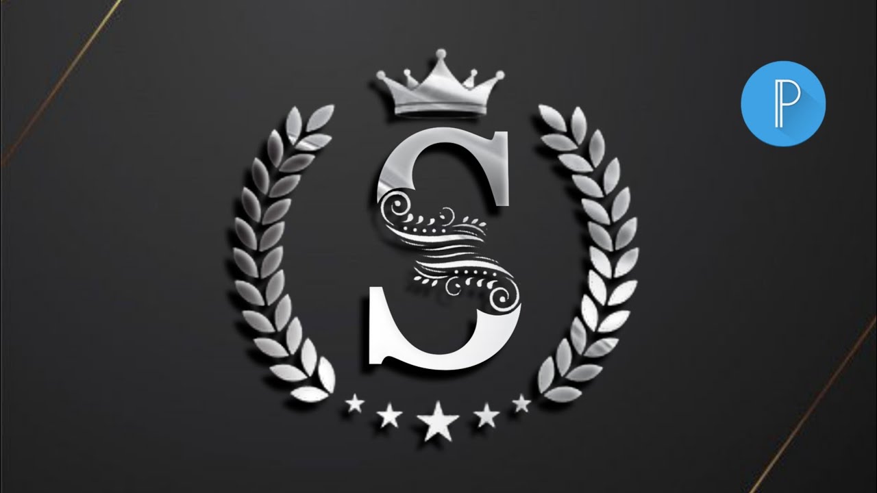 S Logo design | How to make S steel logo Design | Pixellab logo editing ...