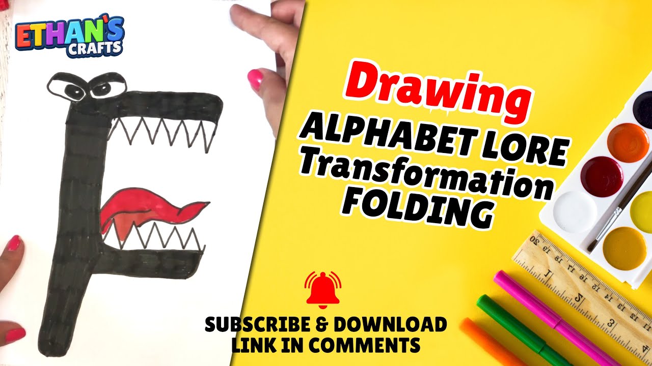 ALPHABET LORE F Transformation Folding Tutorial - YouTube